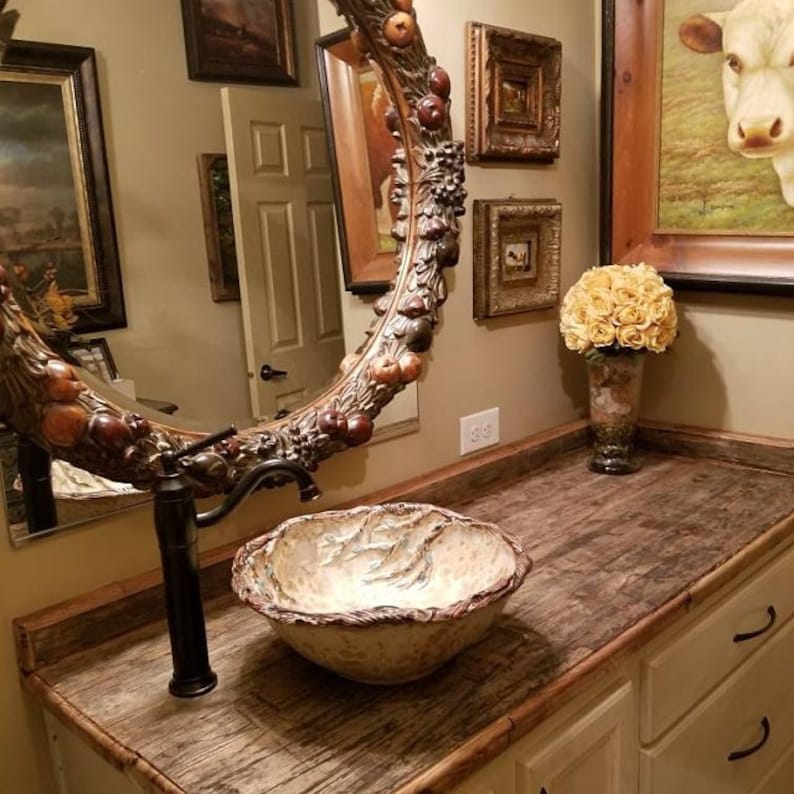 Amazing Tree Vessel Sink Branches and Leaves Handmade Art Basin ...