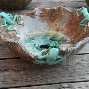 Frog Vessel Sink Custom Art Sculpture Handmade Ceramic Art Basin ...