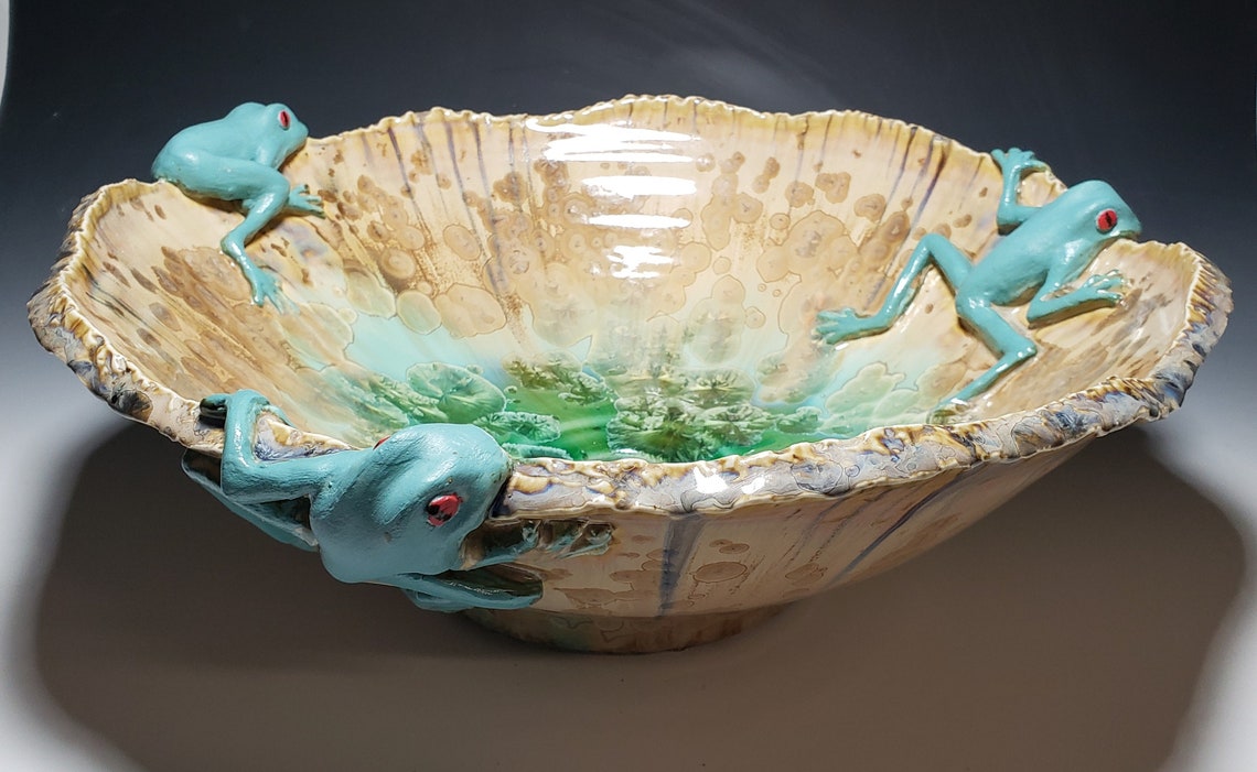Frog Vessel Sink Custom Art Sculpture Handmade Ceramic Art - Etsy
