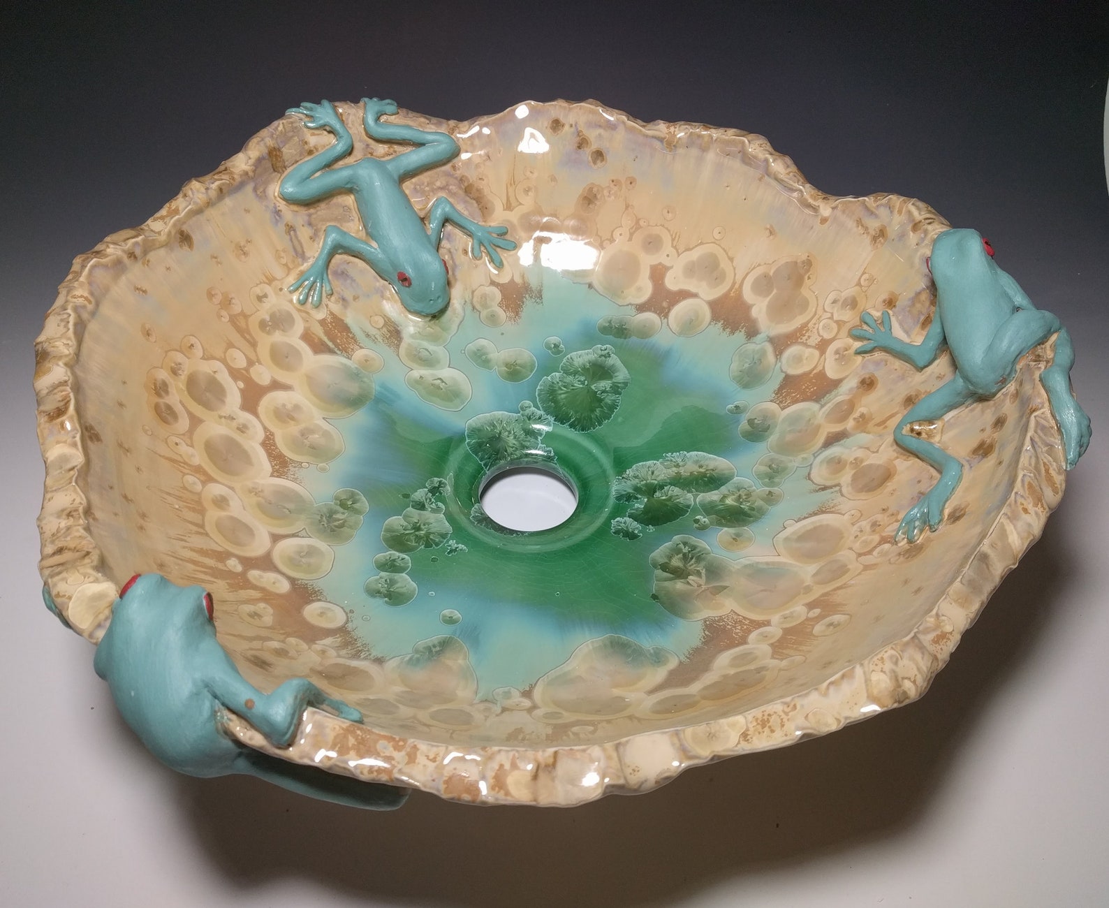 Frog Vessel Sink Custom Art Sculpture Handmade Ceramic Art | Etsy