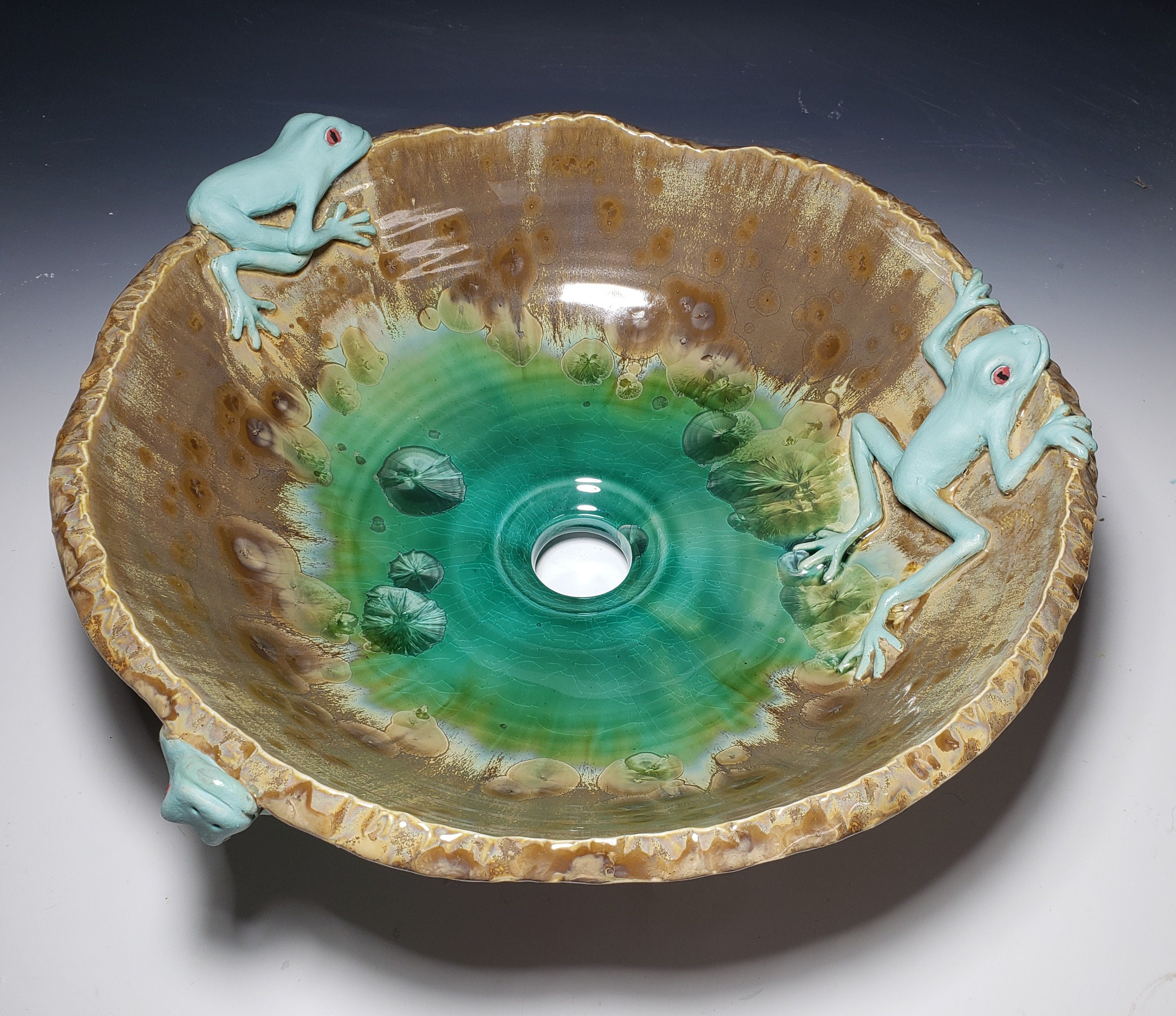 Frog Vessel Sink Custom Art Sculpture Handmade Ceramic Art | Etsy