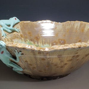 Frog Vessel Sink Custom Art Sculpture Handmade Ceramic Art Basin ...