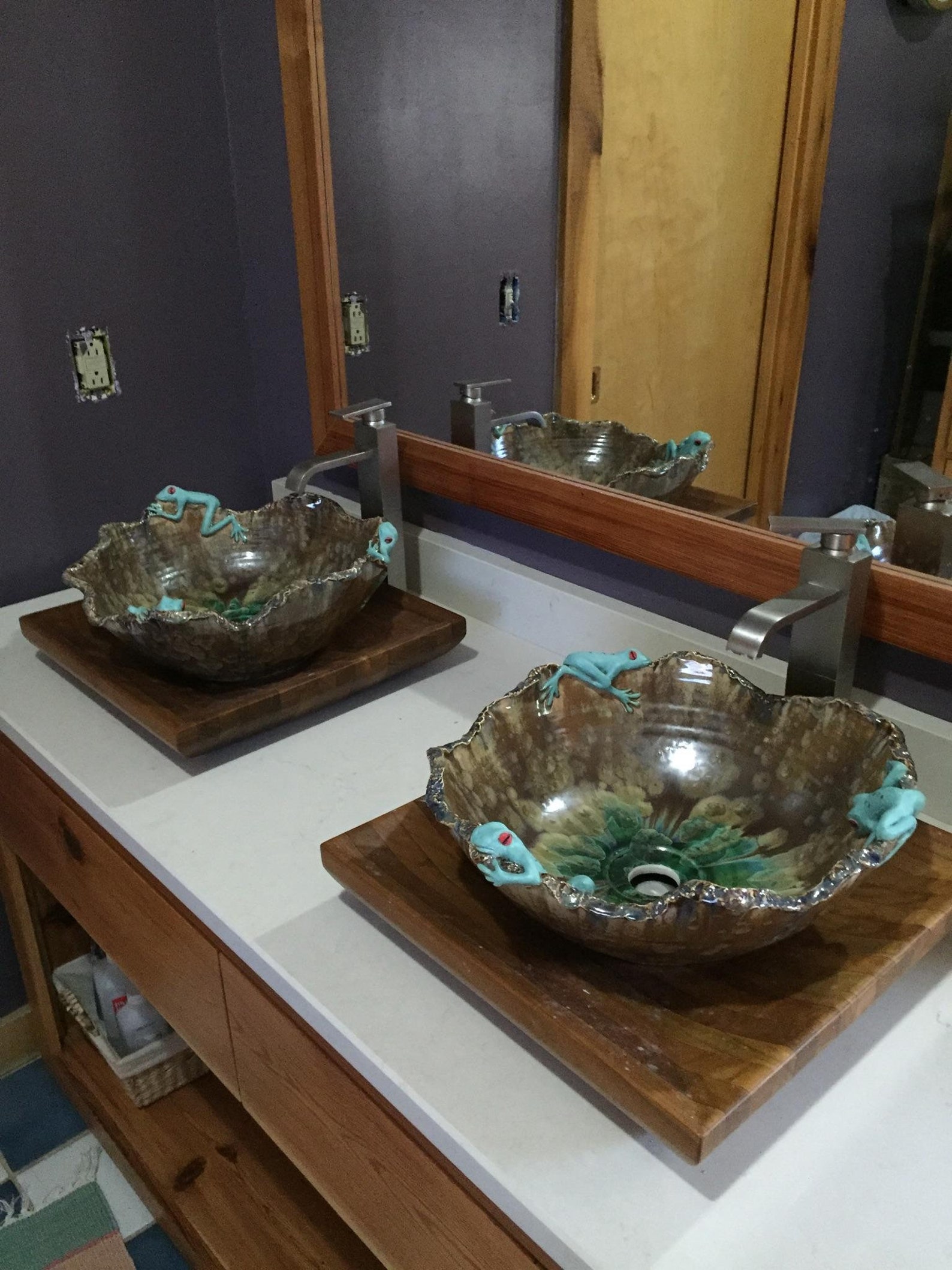 Frog Vessel Sink Custom Art Sculpture Handmade Ceramic Art | Etsy