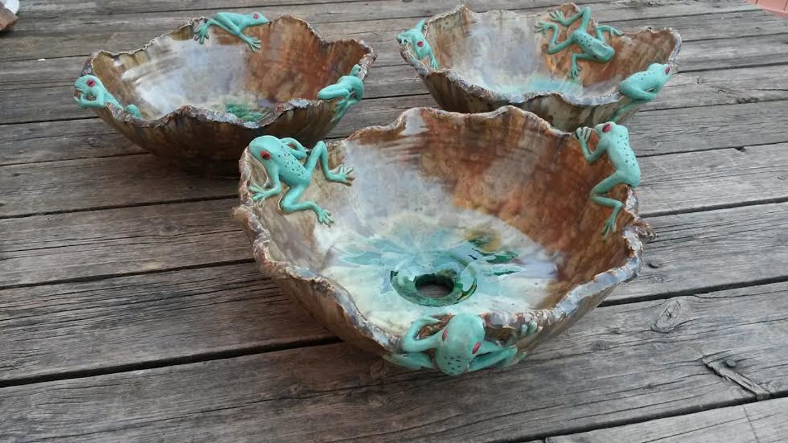 Frog Vessel Sink Custom Art Sculpture Handmade Ceramic Art - Etsy