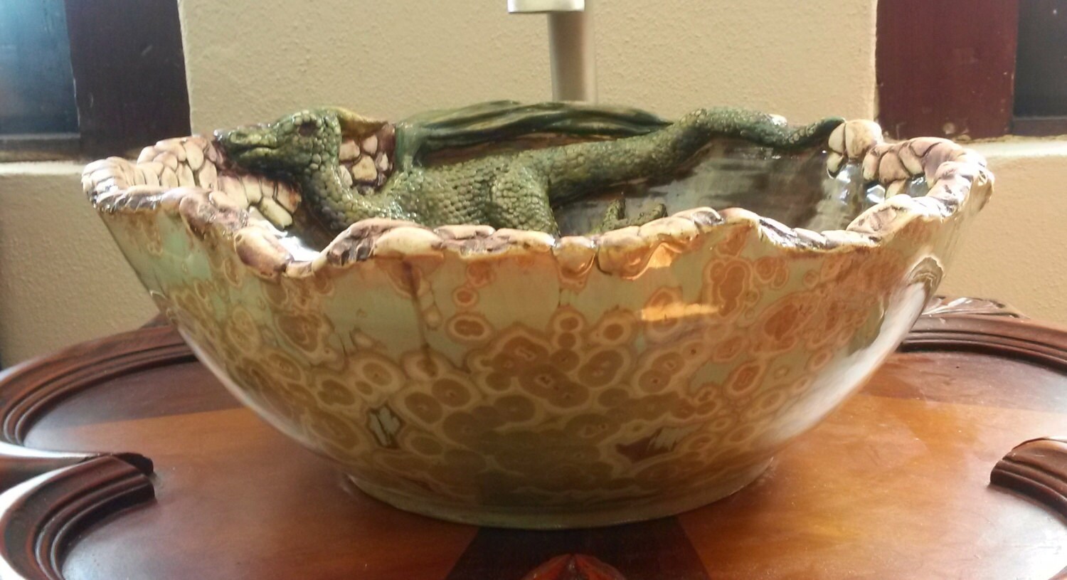 Medieval Dragon Scuputure Art Vessel Sink Custom Ceramic Art | Etsy