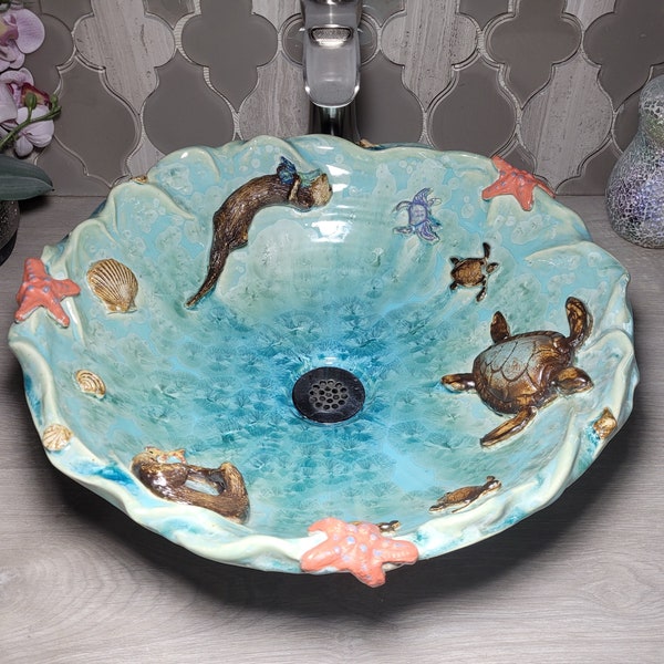 Sea Turtle Sink - Etsy