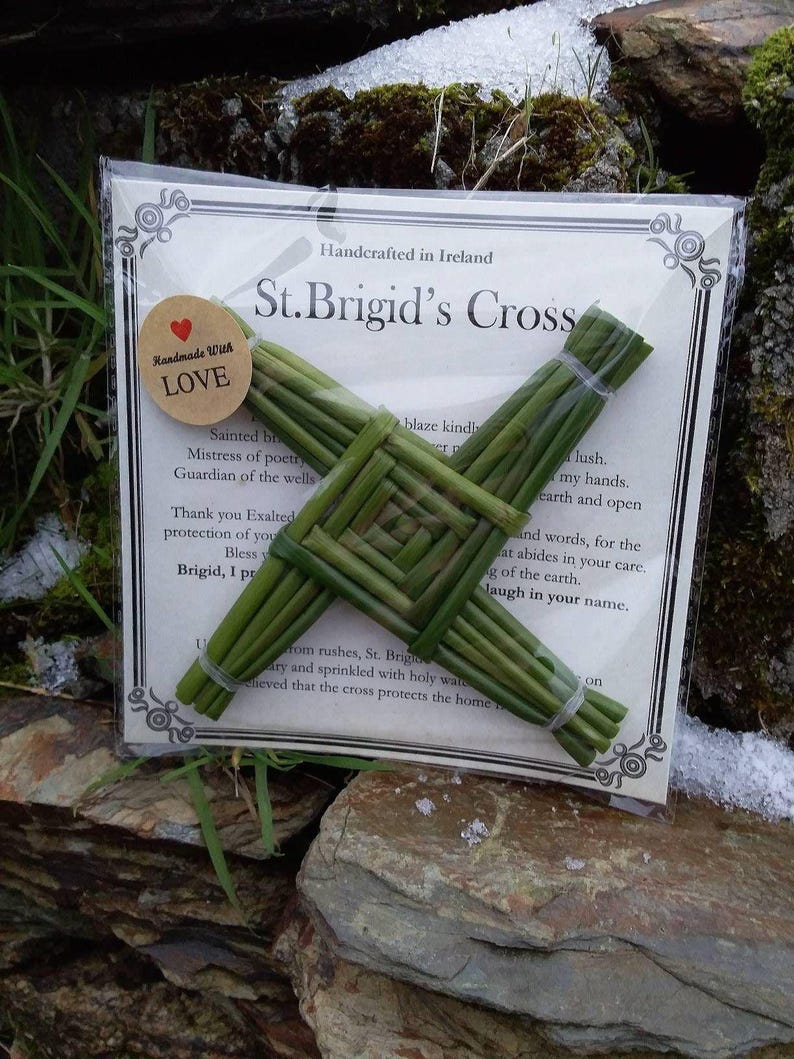 St. Brigid's Cross and Blessing - Etsy