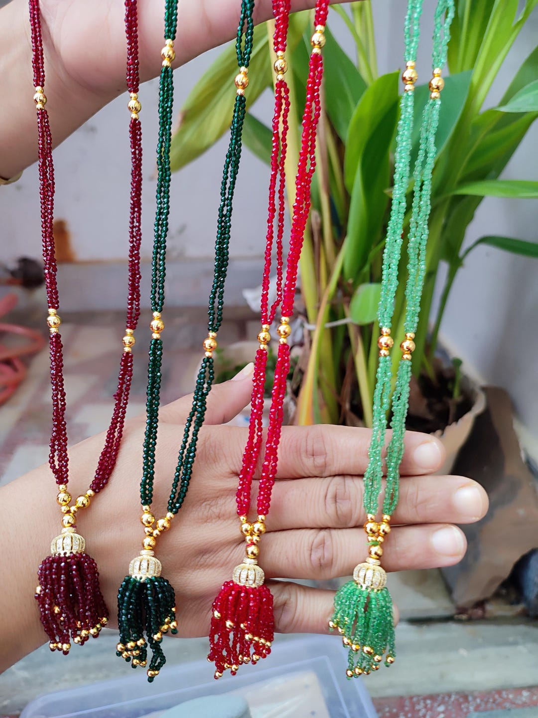 Hydro Beds Bridal Mala /kundan Jewellery Set/indian Jewelelry - Etsy