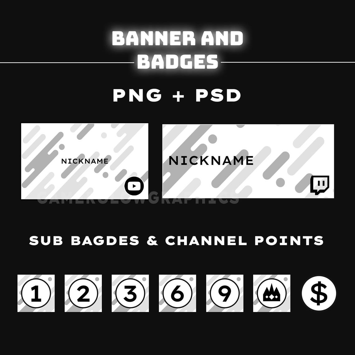 White Animated Stream Overlay - Twitch, Youtube, Kick - Compatible With ...
