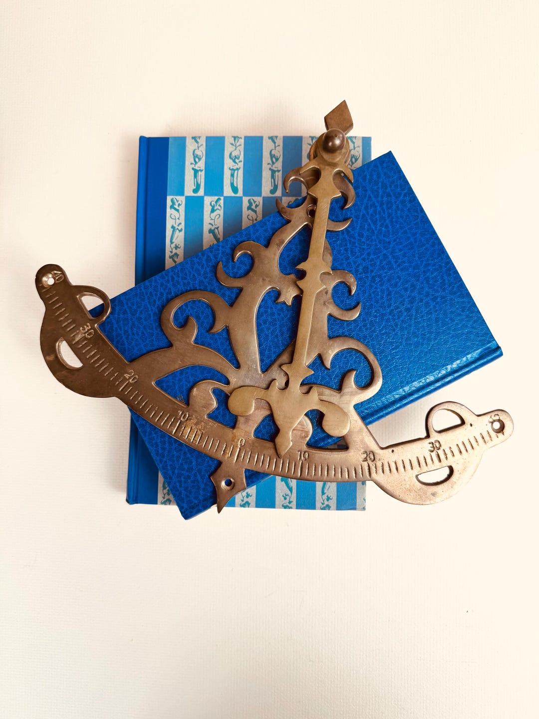 Vintage Nautical Pitch Gauge Sailboat Brass Inclinometer 12”x11” - Etsy