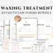 Printable Waxing Consent Forms Editable Esthetician Templates Editable ...