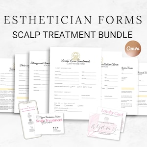 Editable Esthetician Templates Scalp Consultation Form Printable ...
