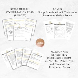 Editable Esthetician Templates Scalp Consultation Form Printable ...