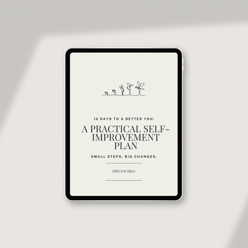 Self-help Ebook, Digital Download, Minimalist Ebook, Personal Growth, Mindset Transformation ...