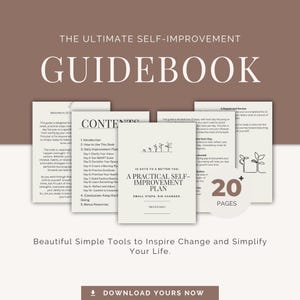 Self-help Ebook, Digital Download, Minimalist Ebook, Personal Growth, Mindset Transformation ...