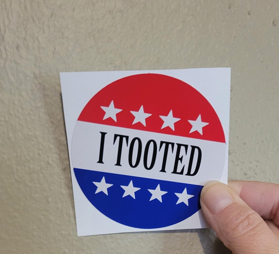110 - I Tooted Sticker - Etsy