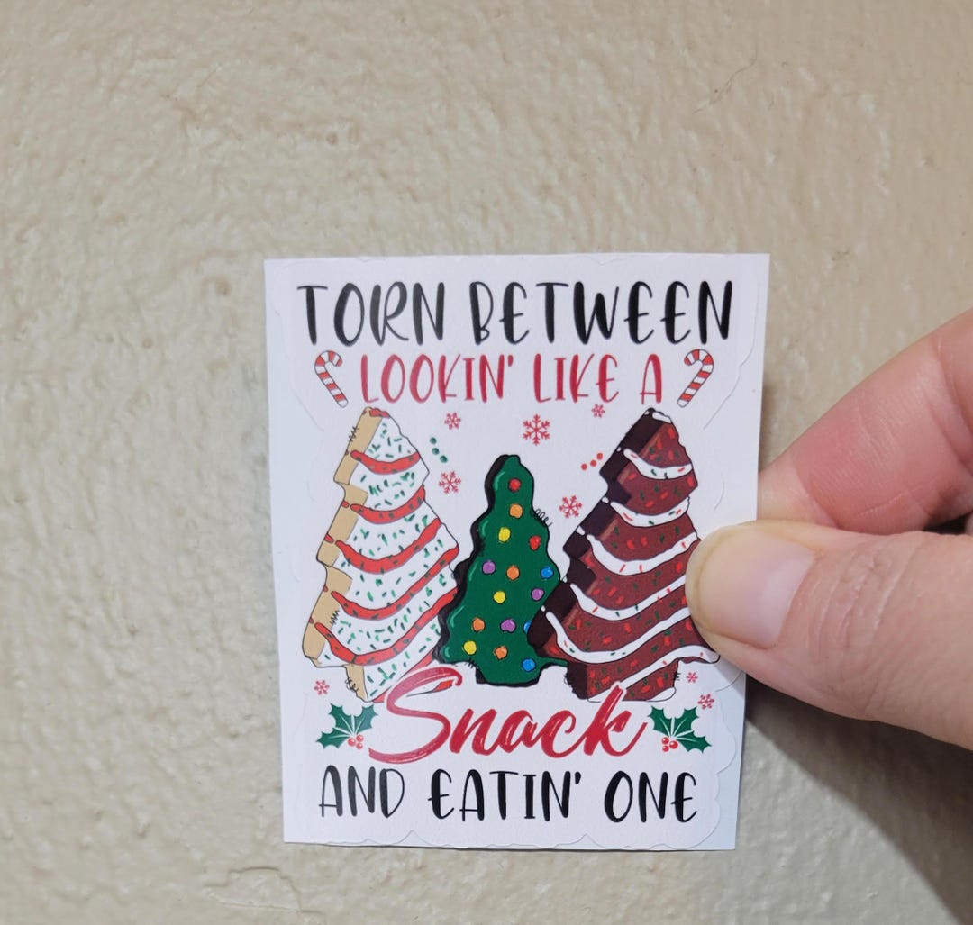 086 - Torn Between Looking Like a Snack and Eating One Sticker - Etsy
