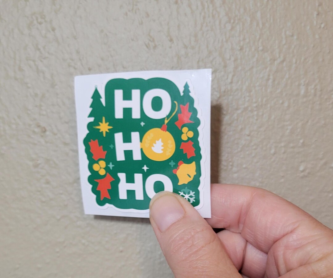 035 - Ho Ho Ho Sticker - Etsy