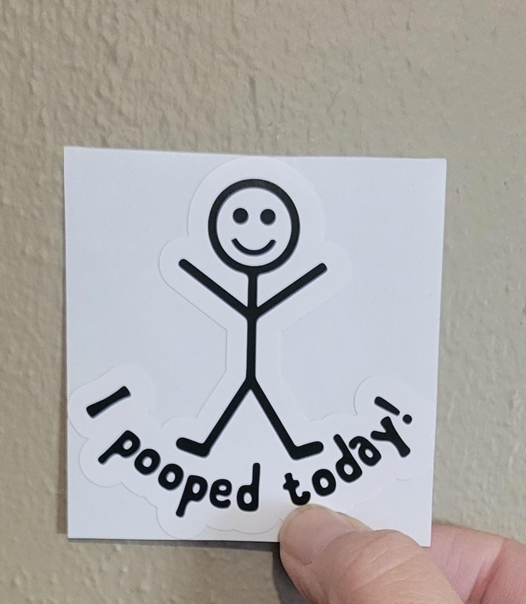040 - I Pooped Today Sticker - Etsy
