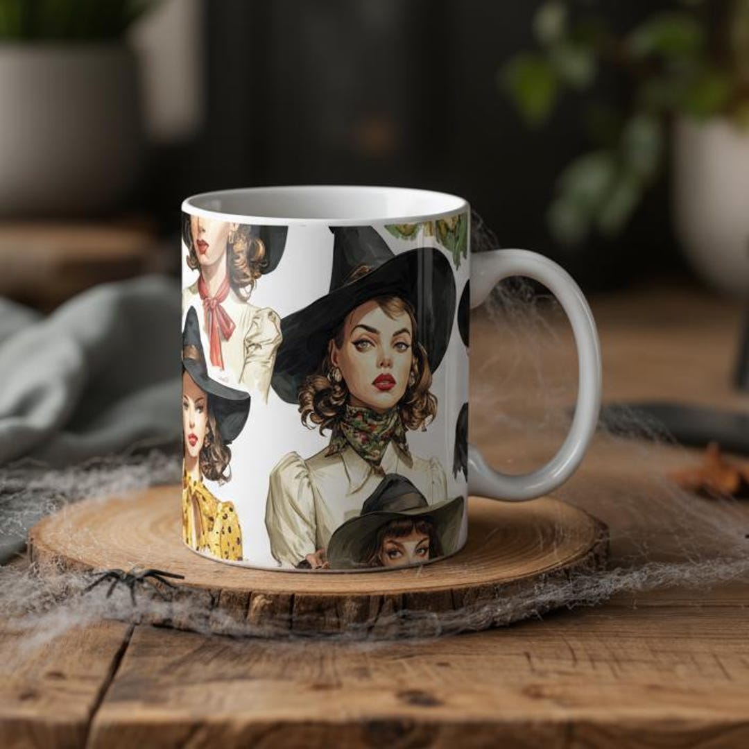 Witch Coffee Mug – Halloween Mug, Witches Brew Mug, Gothic Witch ...