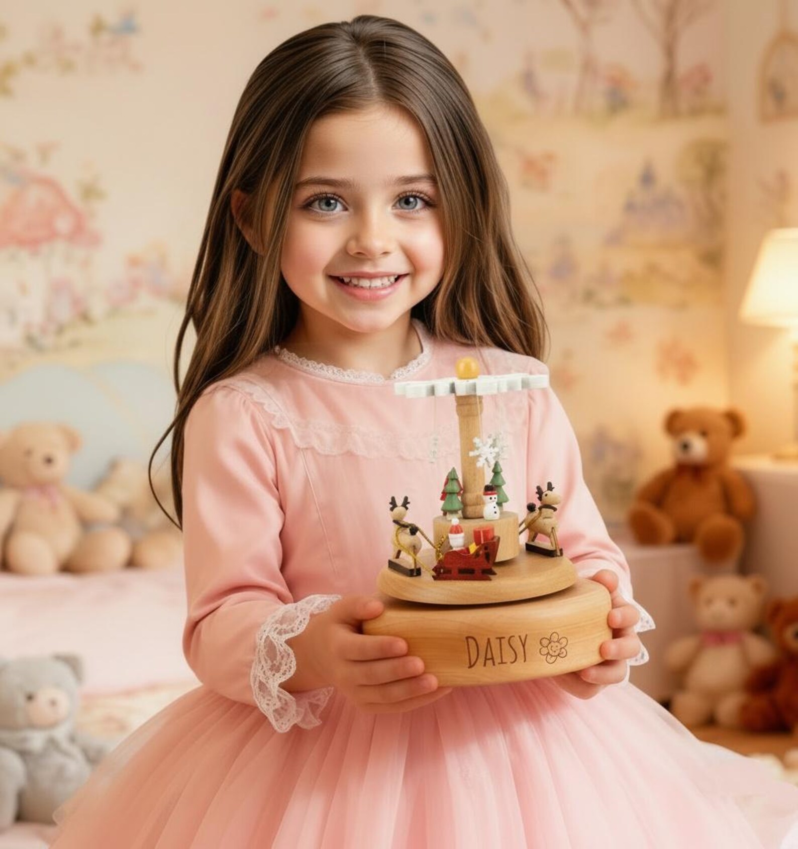 Personalized Engraved Wooden Music Box,baby Keepsake Gift for Kids ...