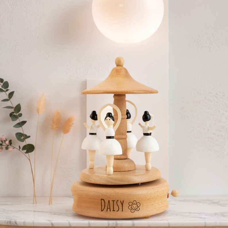 Personalized Engraved Wooden Music Box,baby Keepsake Gift for Kids ...