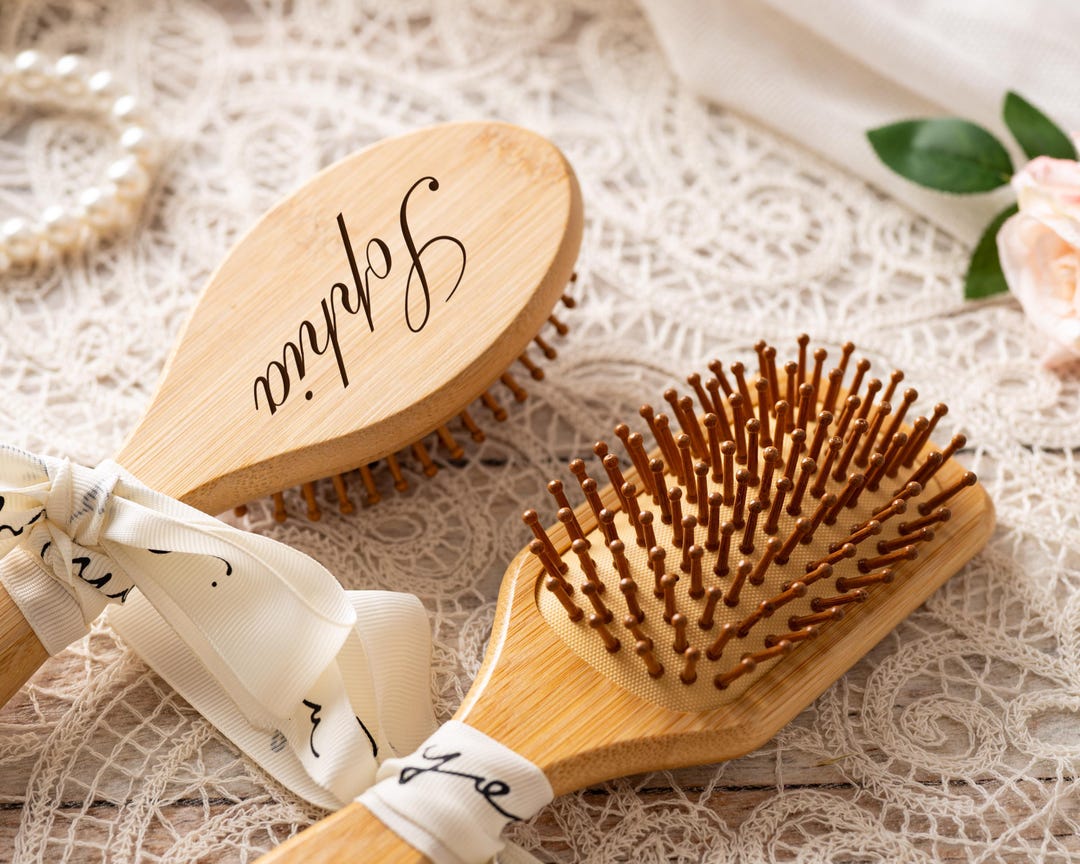 Personalized Bridesmaid Wood Combs,custom Name Airbag Comb,bridesmaid ...