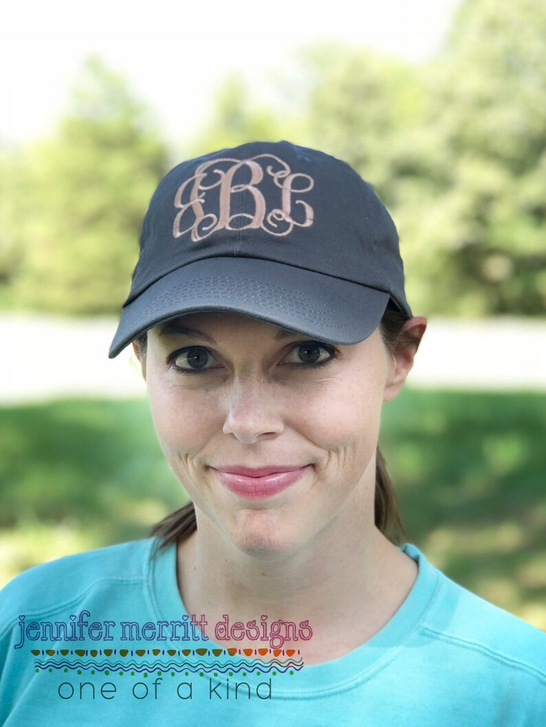 Monogrammed Cap Monogrammed Hat Monogram Hat Monogram Cap | Etsy