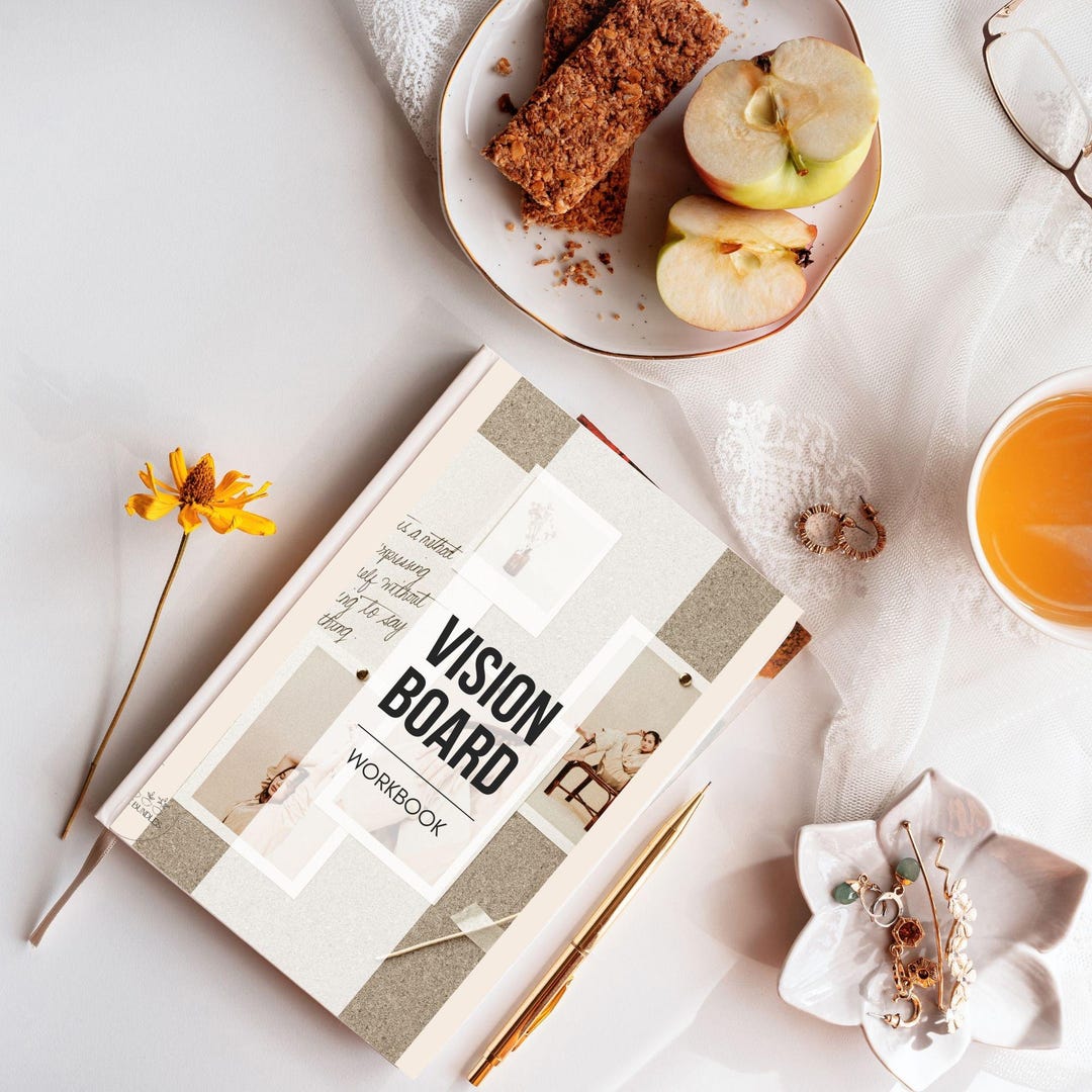 Vision Board Workbook Printable, Goal Setting Journal, Life Design ...