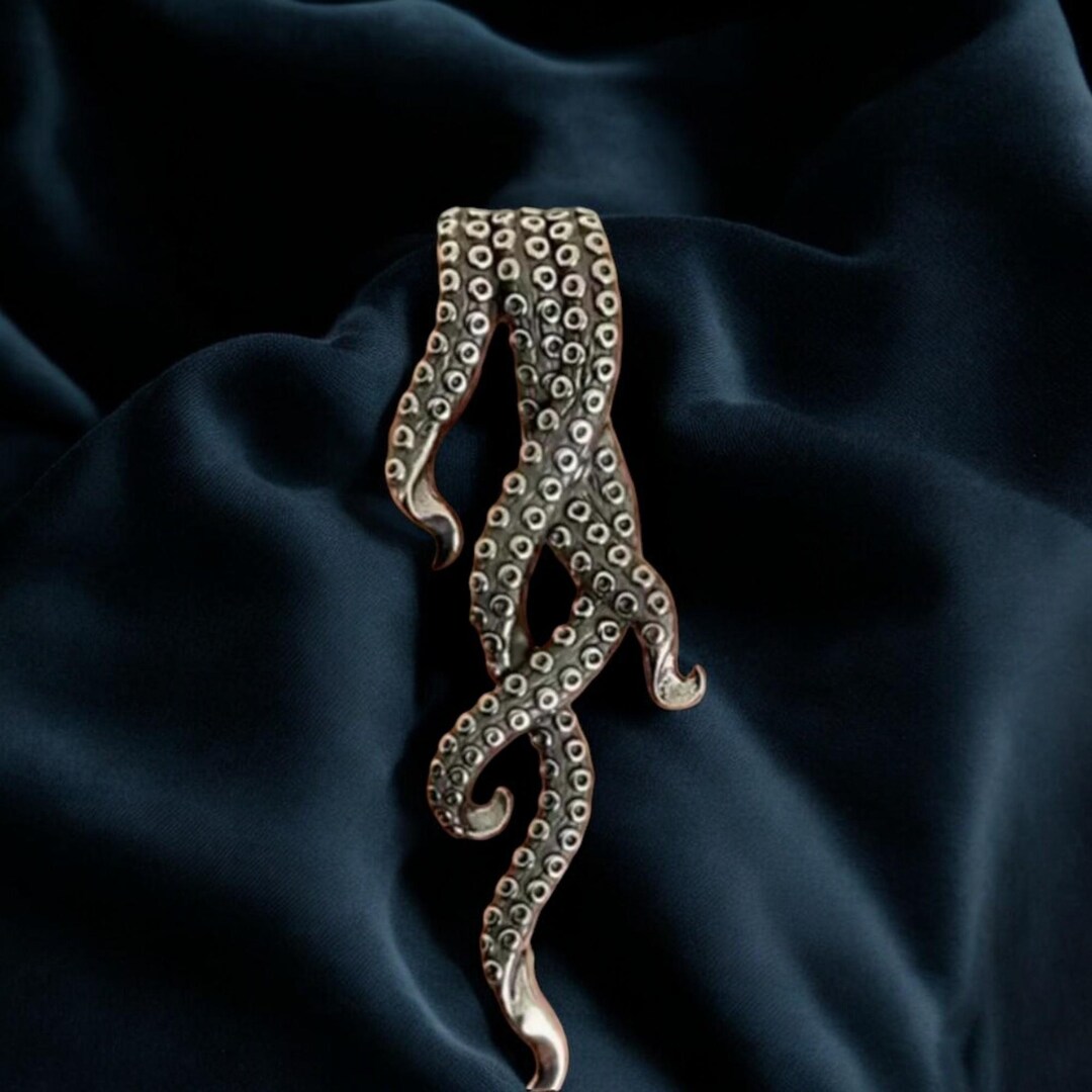 Octopus Ear Cuff Gothic Ear Cuff Stainless Steel Earrings Octopus ...