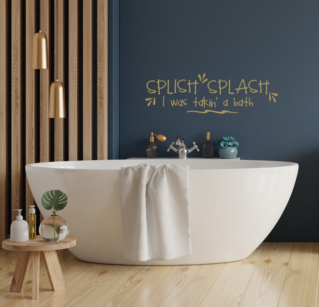 Splish Splash Bathroom Wall Decal - Etsy