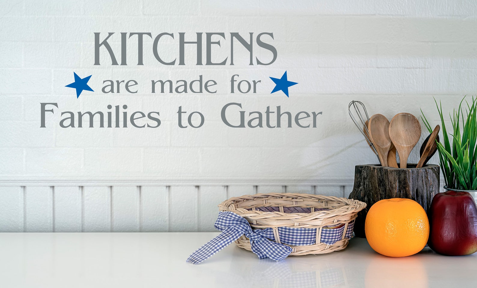 Kitchens Are Made for Families Decal - Gather and Enjoy Wall Art ...