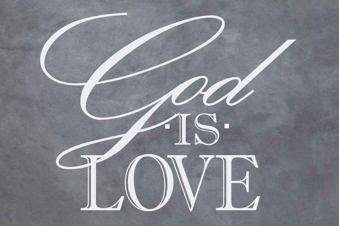God is Love Wall Decal - Perfect for Home, Church, or Any Space Where ...