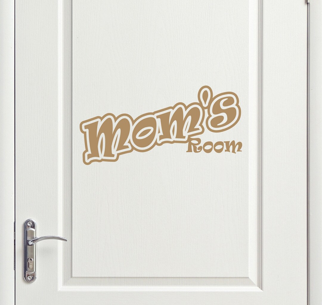 Mom's Room Door Decal - Vinyl Sticker for Personal Spaces, Craft Rooms ...