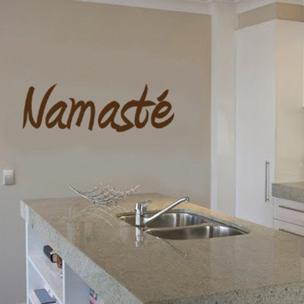Namaste Wall Decal - Etsy
