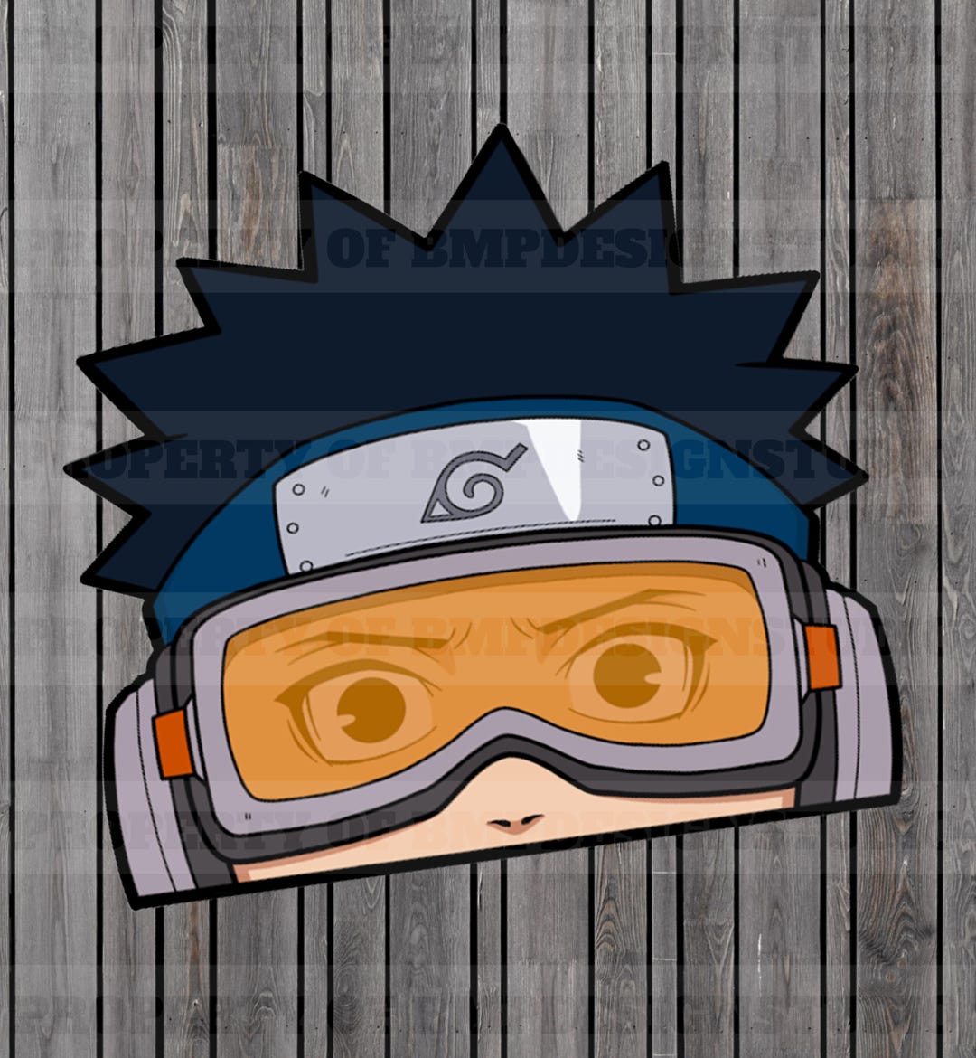 Kid Obito Peeker Sticker – Naruto Vinyl Decal – Glossy Waterproof Anime ...