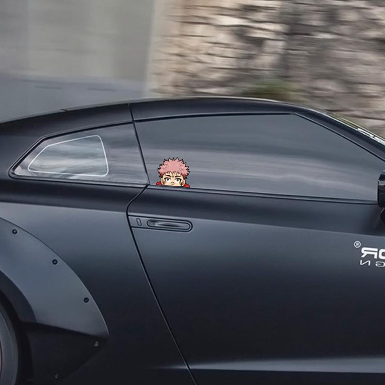Yuji Itadori Peeker Sticker Jujutsu Kaisen Vinyl Decal Anime Car ...