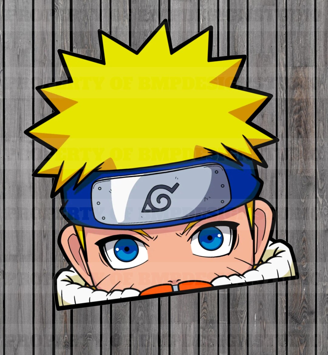 Kid Naruto Peeker Sticker – Naruto Vinyl Decal – Waterproof Anime Car ...