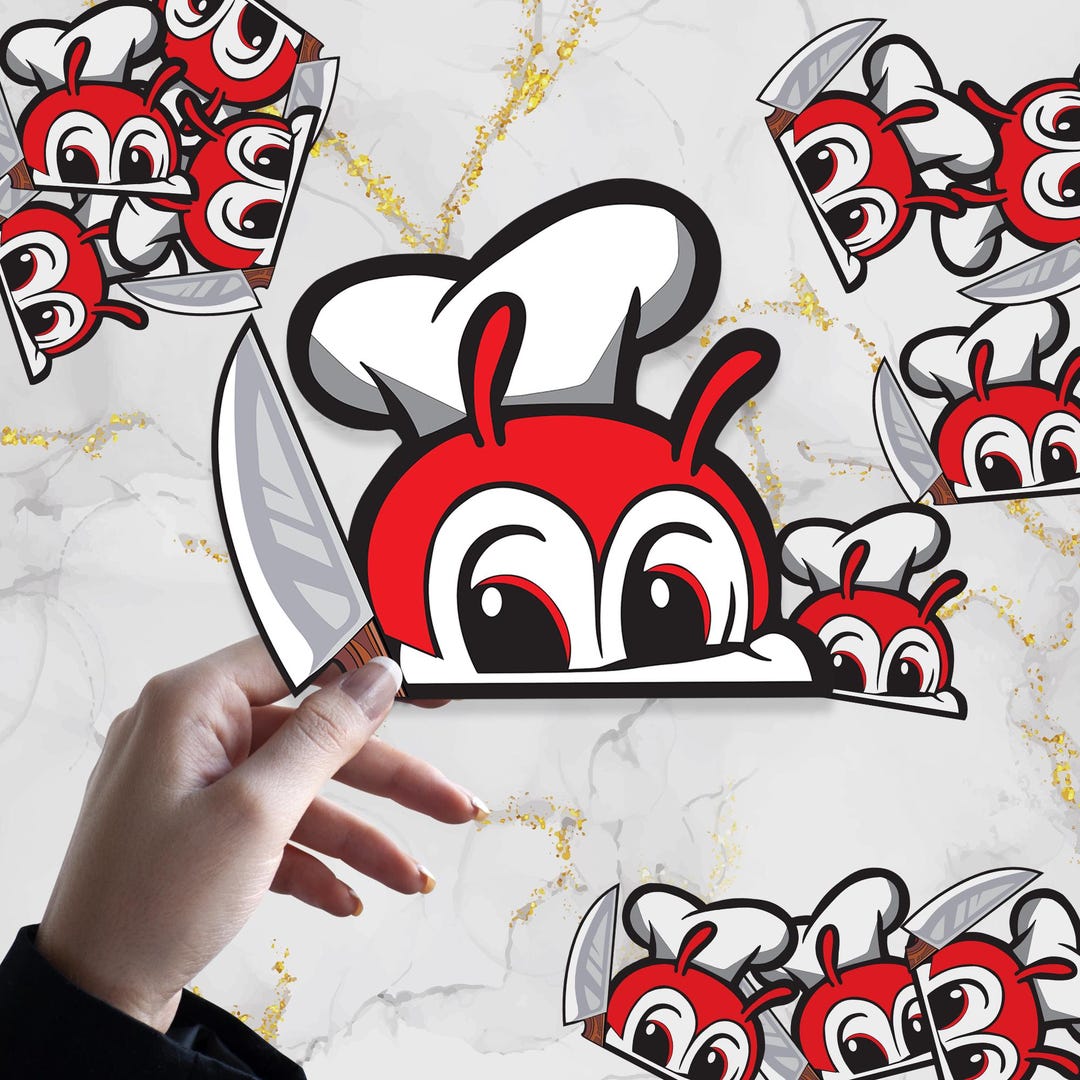 Crazy Jollibee Knife Sticker: Waterproof Vinyl Decal - Etsy