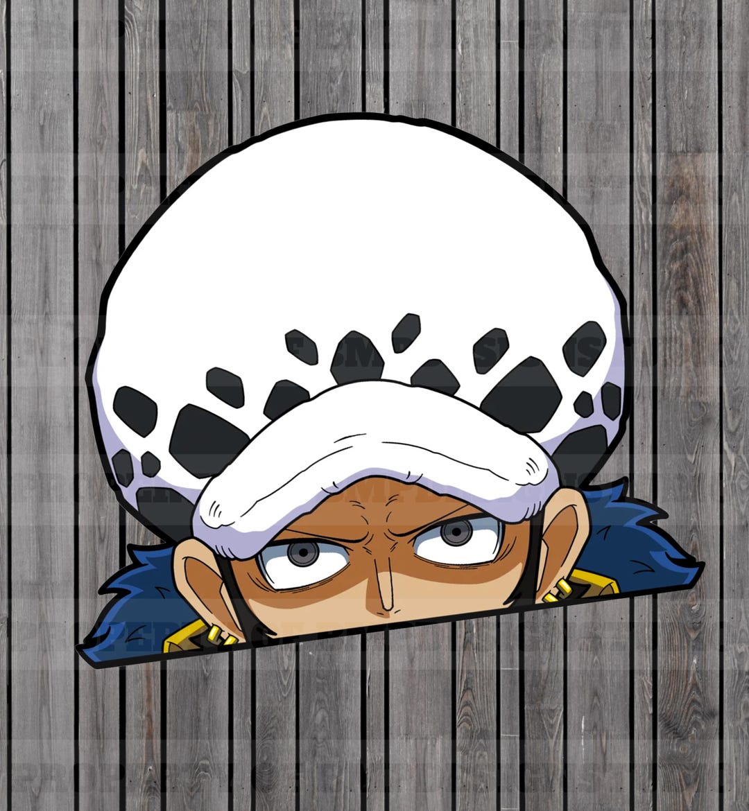 Law Peeker Sticker One Piece Vinyl Decal Glossy Waterproof Anime ...