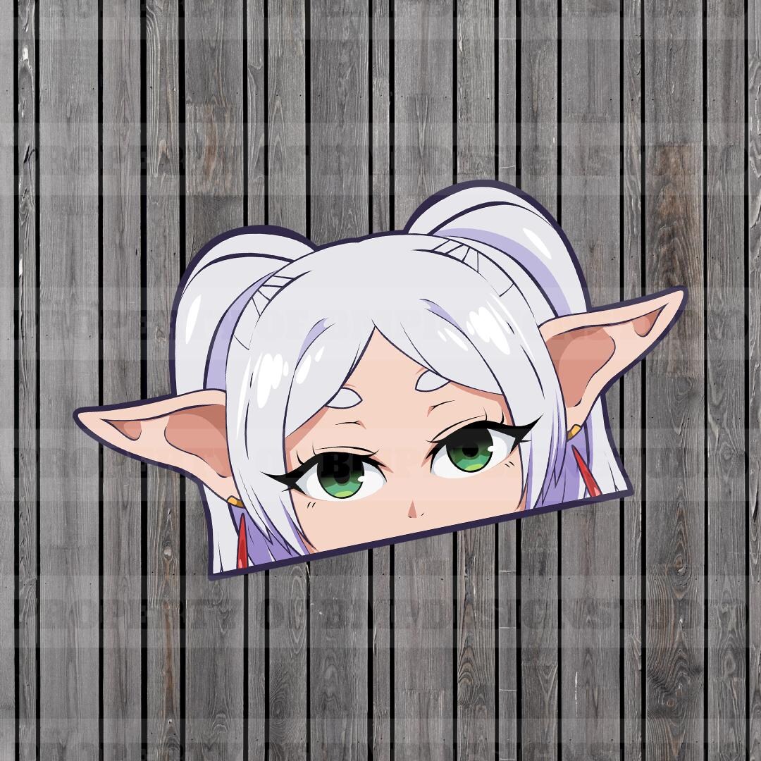Elf Mage | Waterproof Anime Peeker Stickers - Durable Vinyl Decals for ...