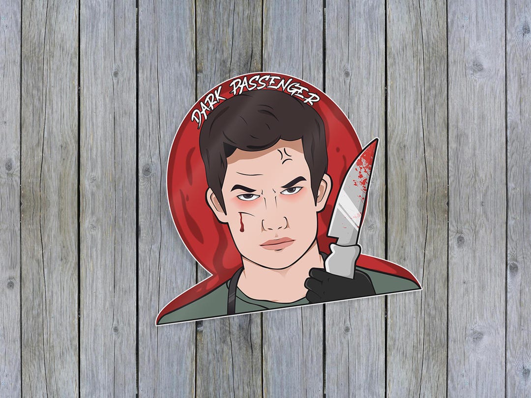 DEXTER Peeking Sticker Custom Vinyl Decal for Car Laptop Custom Premium ...