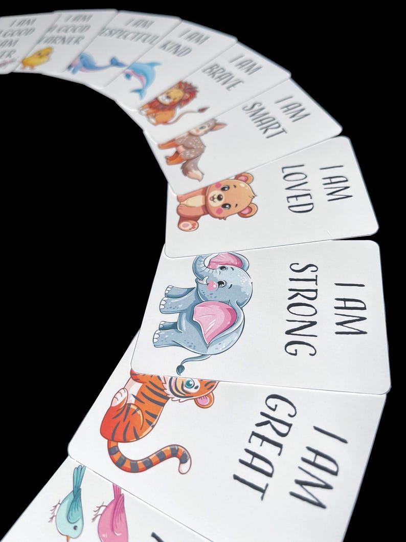 Affirmation Flash Cards Fun and Educational Printable Games for Pre ...