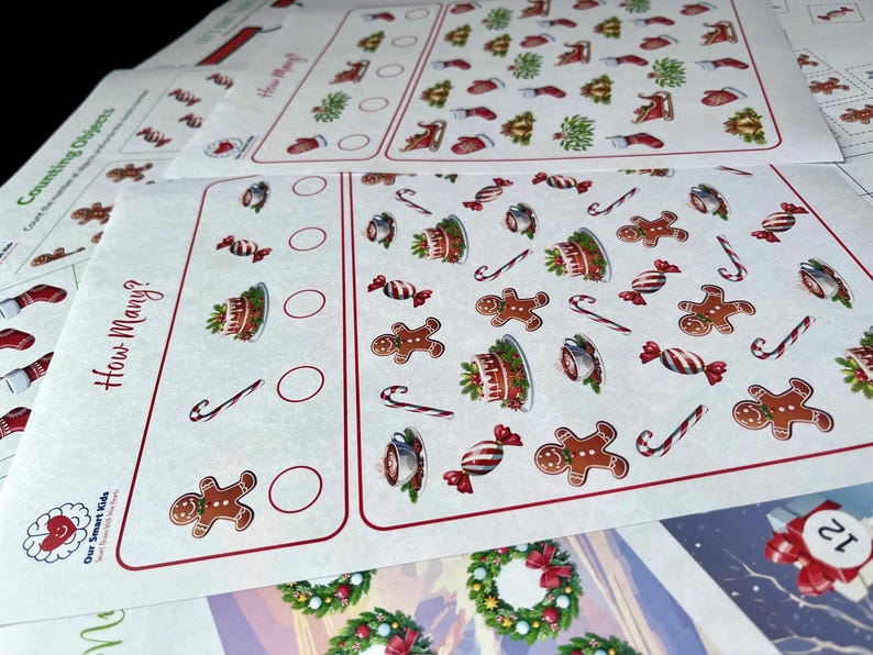 Christmas Activity Bundle Fun and Educational Printable Games for Pre ...