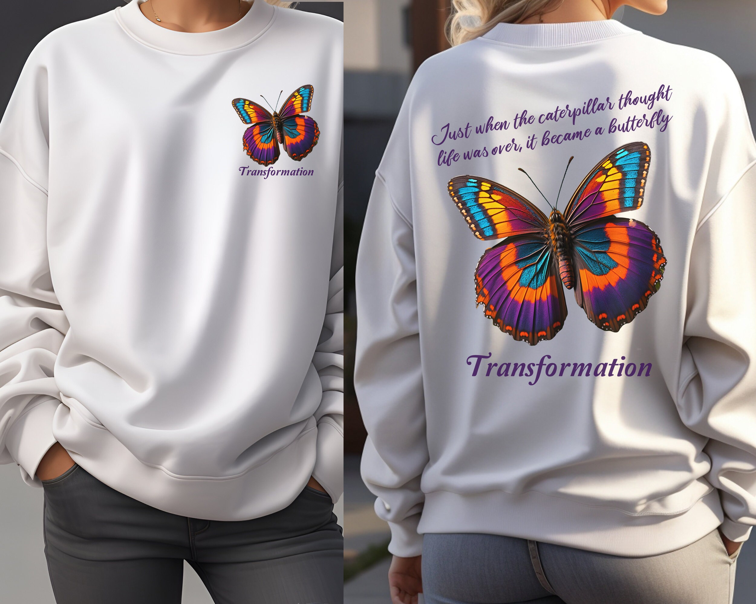 Butterfly Transformation a Butterflies Reflection of Life - Etsy