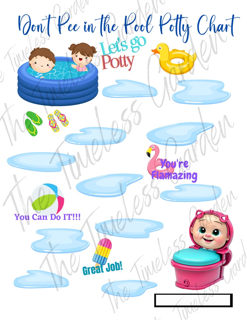 Printable Potty Training Chart With Matching Stickers - Etsy