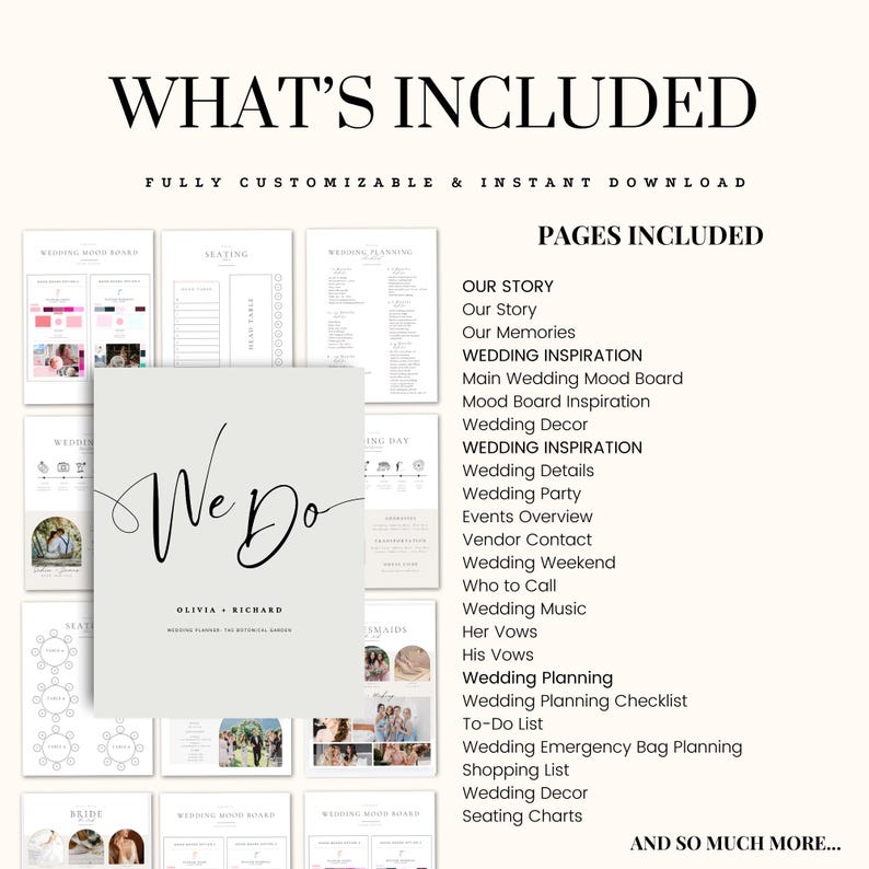 The Ultimate Wedding Day Binder Template Edit in Canva Wedding ...