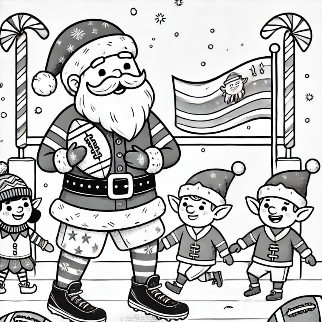 Kids, Coloring Page, Winter, Holidays, Christmas - Etsy