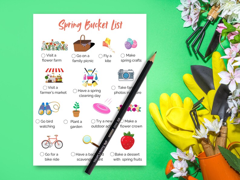 Seasonal Bucket List Printables Autumn, Winter, Spring, and Summer ...