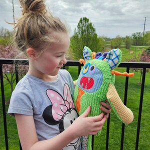 Monster Stuffie: Donut the Blue Monster, Monster Toy, Toddler Gift ...